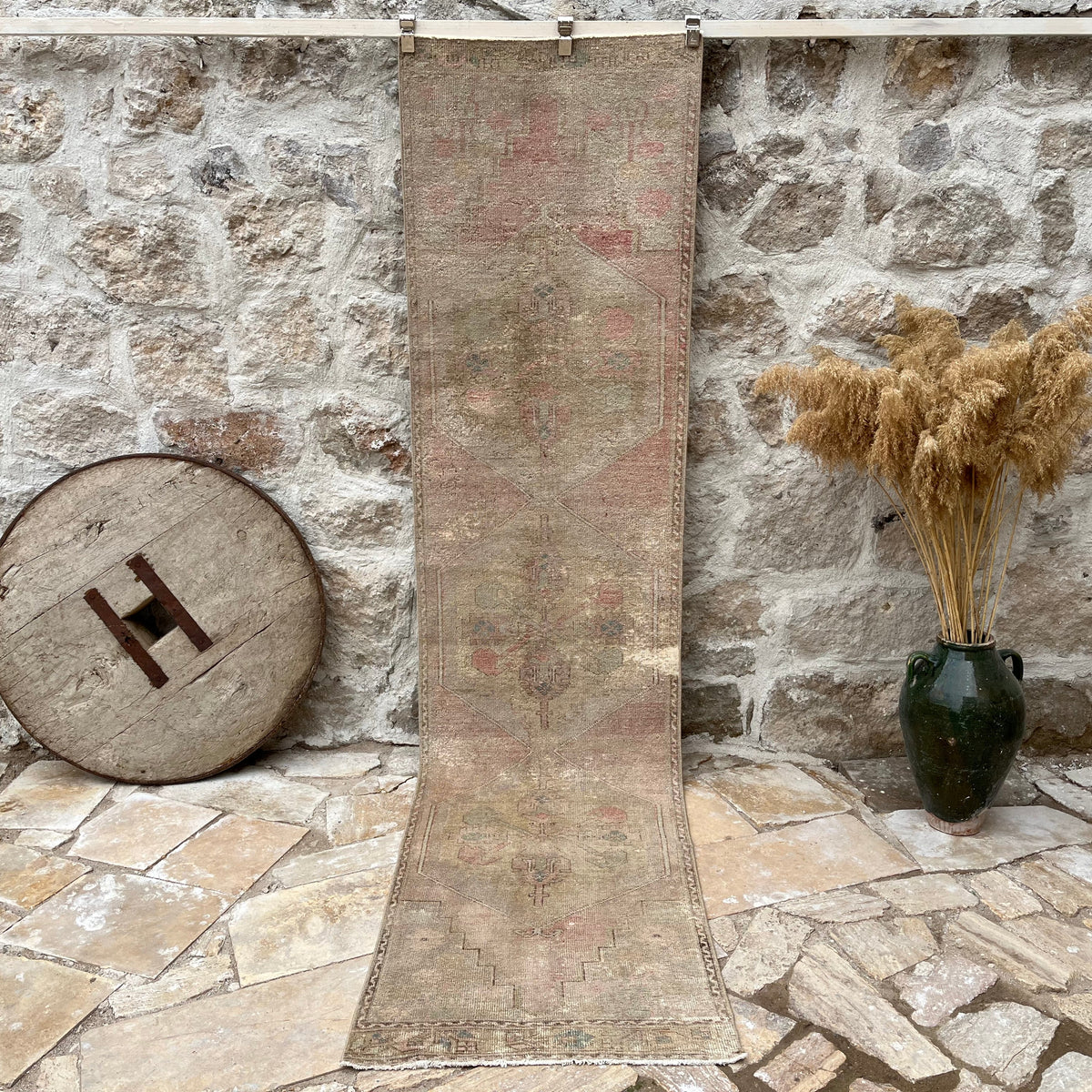 2' x 10' Vintage Turkish Runner Rug, Red - Dalton – Kirmen Rugs